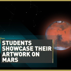 Art students hold degree show... on Mars - CGTN