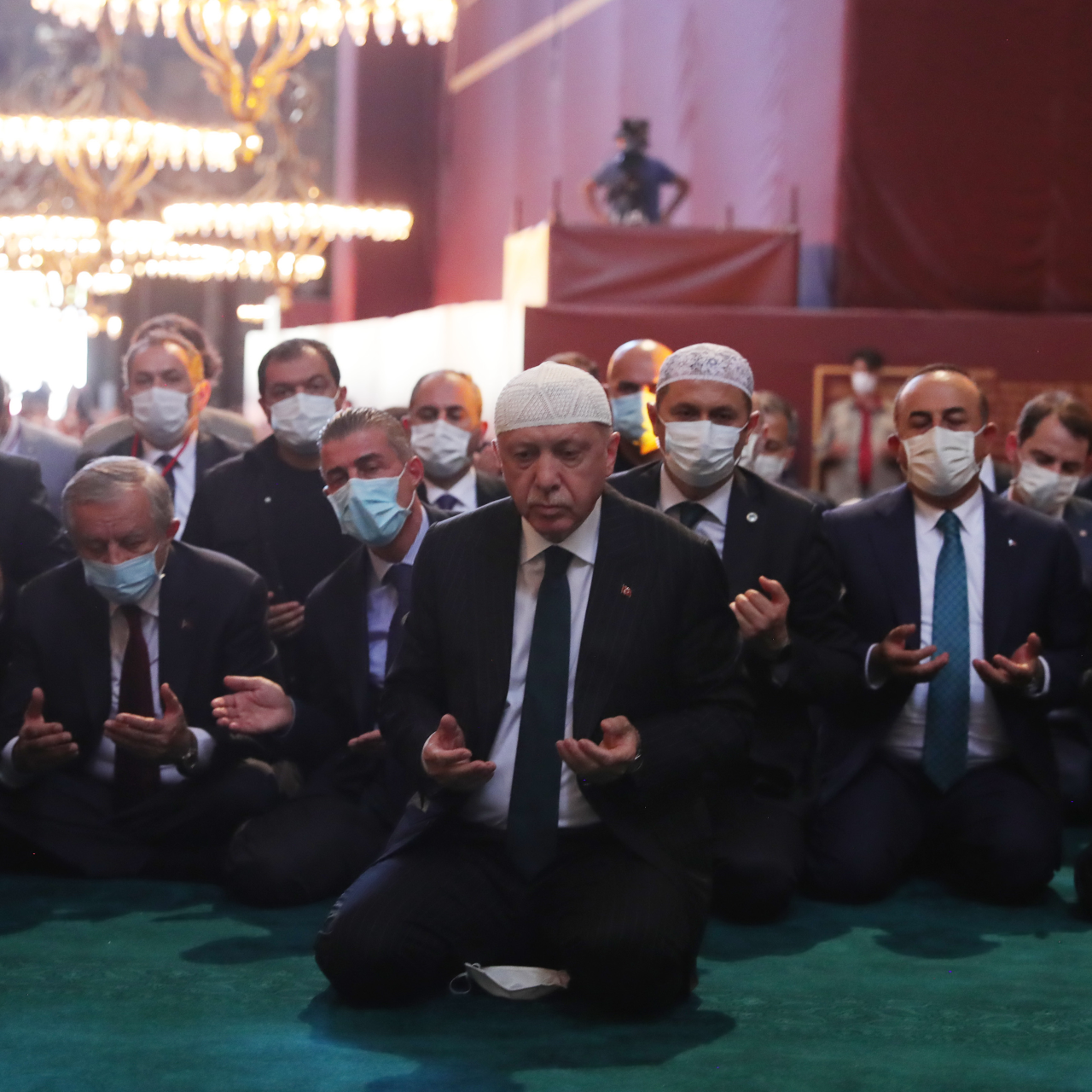 Erdogan attends first prayers at Hagia Sophia since mosque conversion ...