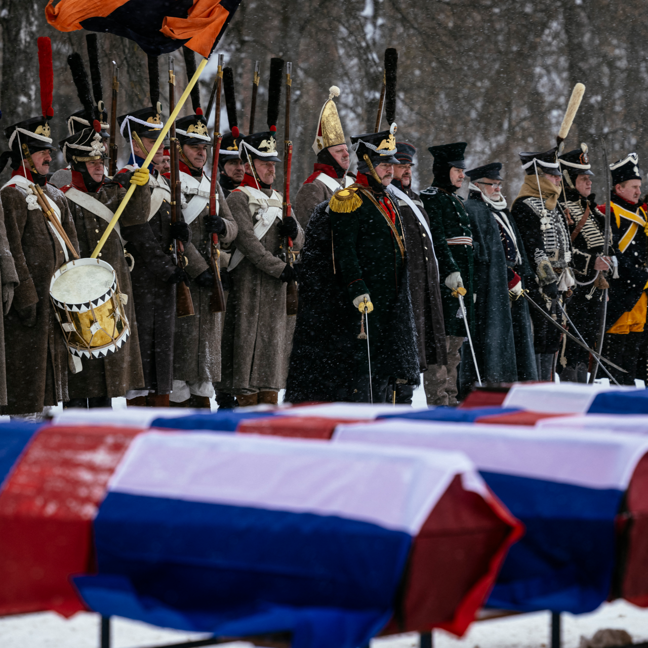 Napoleonic war dead reburied with a military send-off in Russia - CGTN