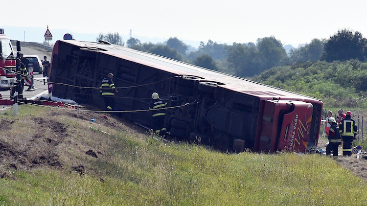 Ten killed, 44 injured in Croatia after bus driver fell asleep - CGTN
