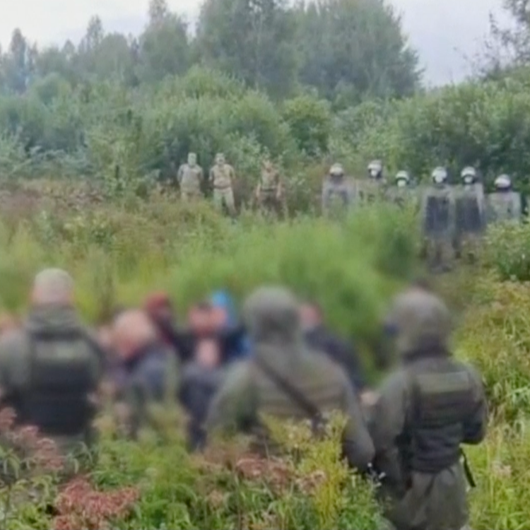 Lithuania releases video of migrant incident on border with Belarus - CGTN