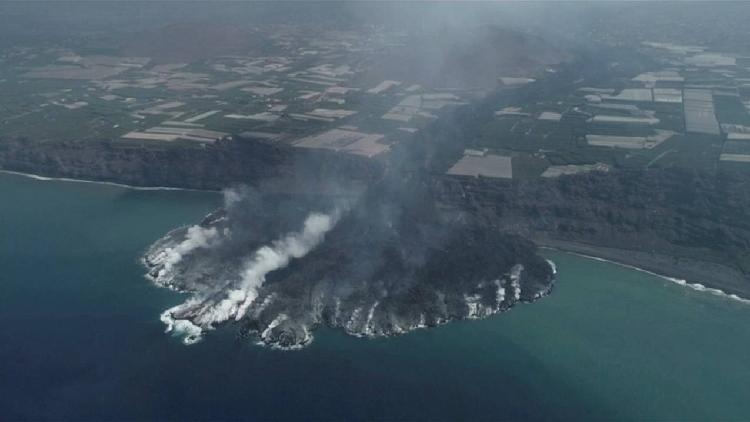 Watch: Drone footage shows La Palma volcano's destructive lava trail - CGTN