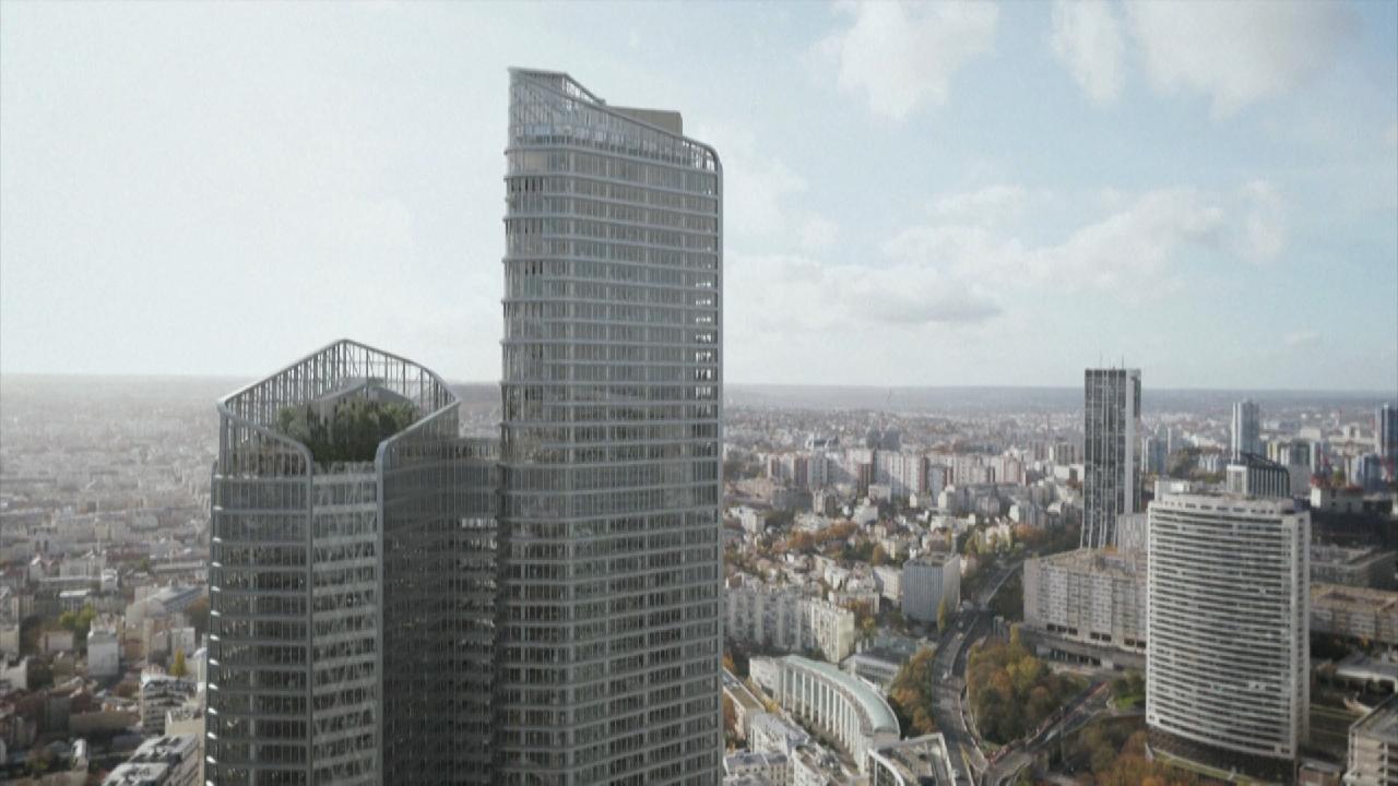 Work begins on what will become France's tallest office building - CGTN