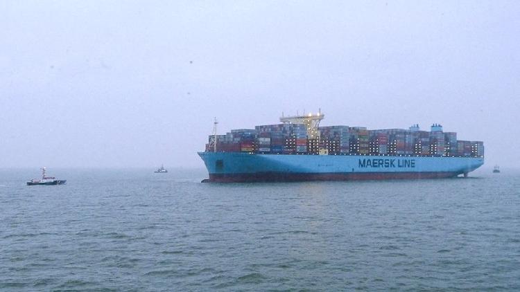 Huge container ship runs aground off German island - CGTN
