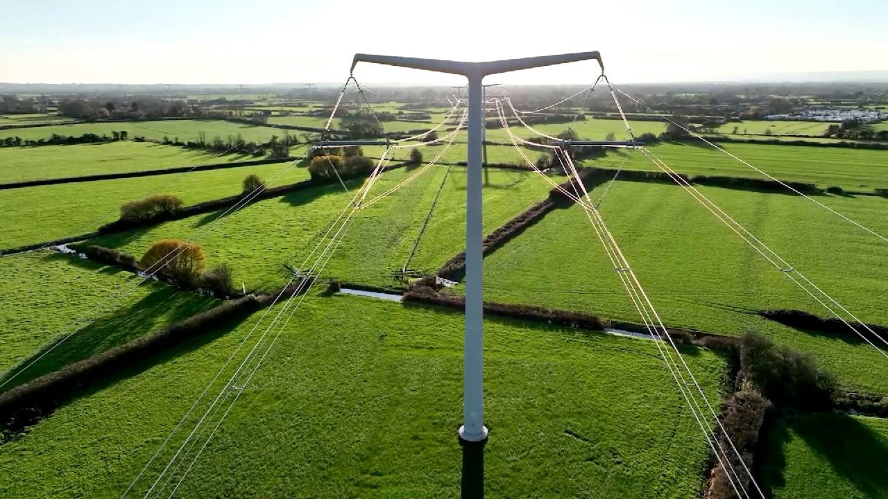 UK's world-first T-pylons herald greener new future of electricity - CGTN