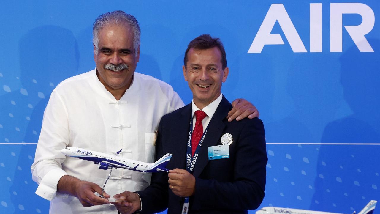 Airbus and IndiGo sign world's biggest aircraft deal worth $55bn ‌ - CGTN