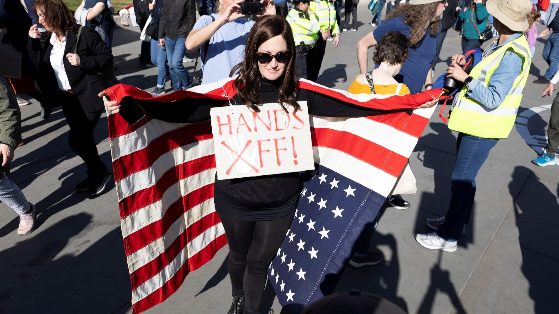 U.S.-based anti-Trump campaign goes global with day of protests - CGTN