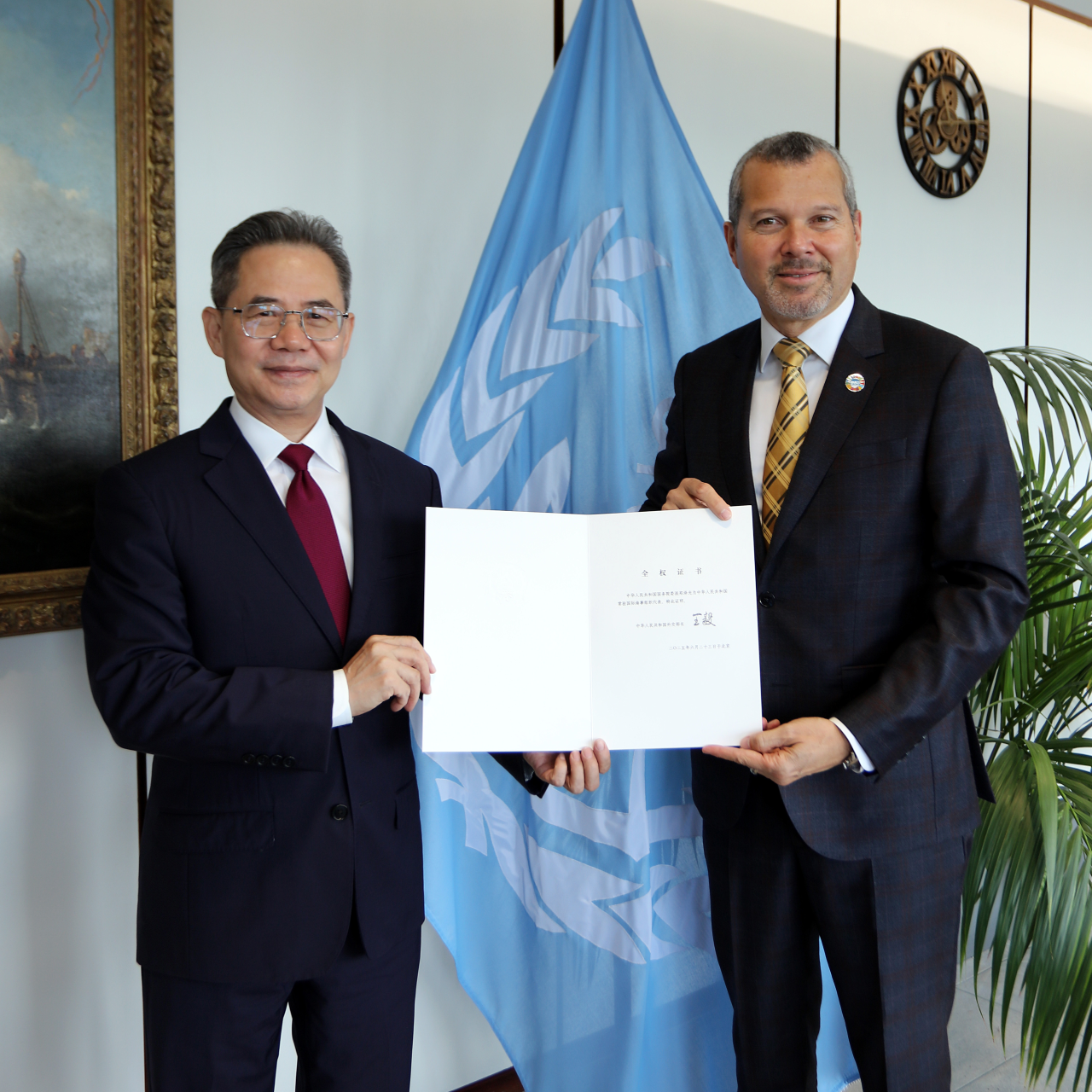 China strengthens maritime cooperation with Permanent Mission to IMO - CGTN