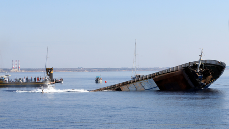 Cyprus sinks cargo ship to create artificial reef - CGTN